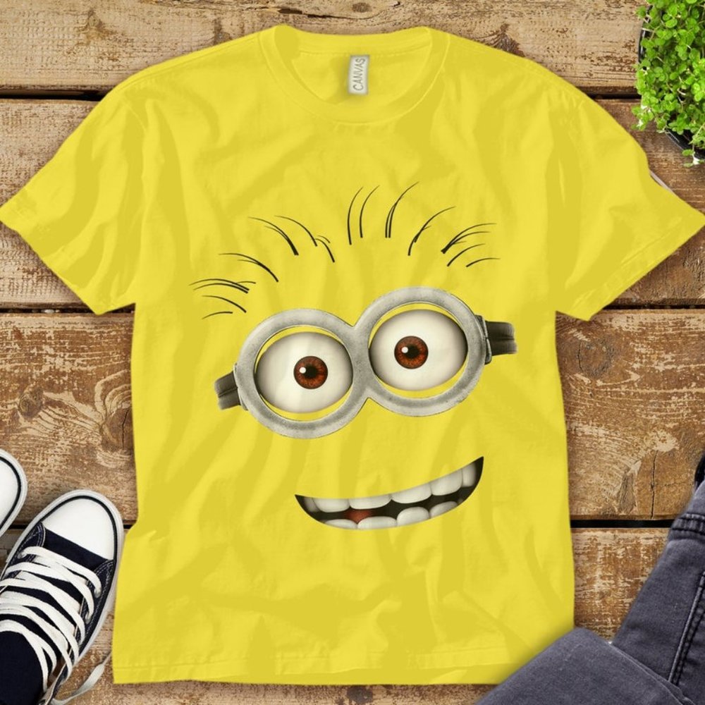 Despicable Me Minions Bob Smiling Face Graphic Unisex… - Gem